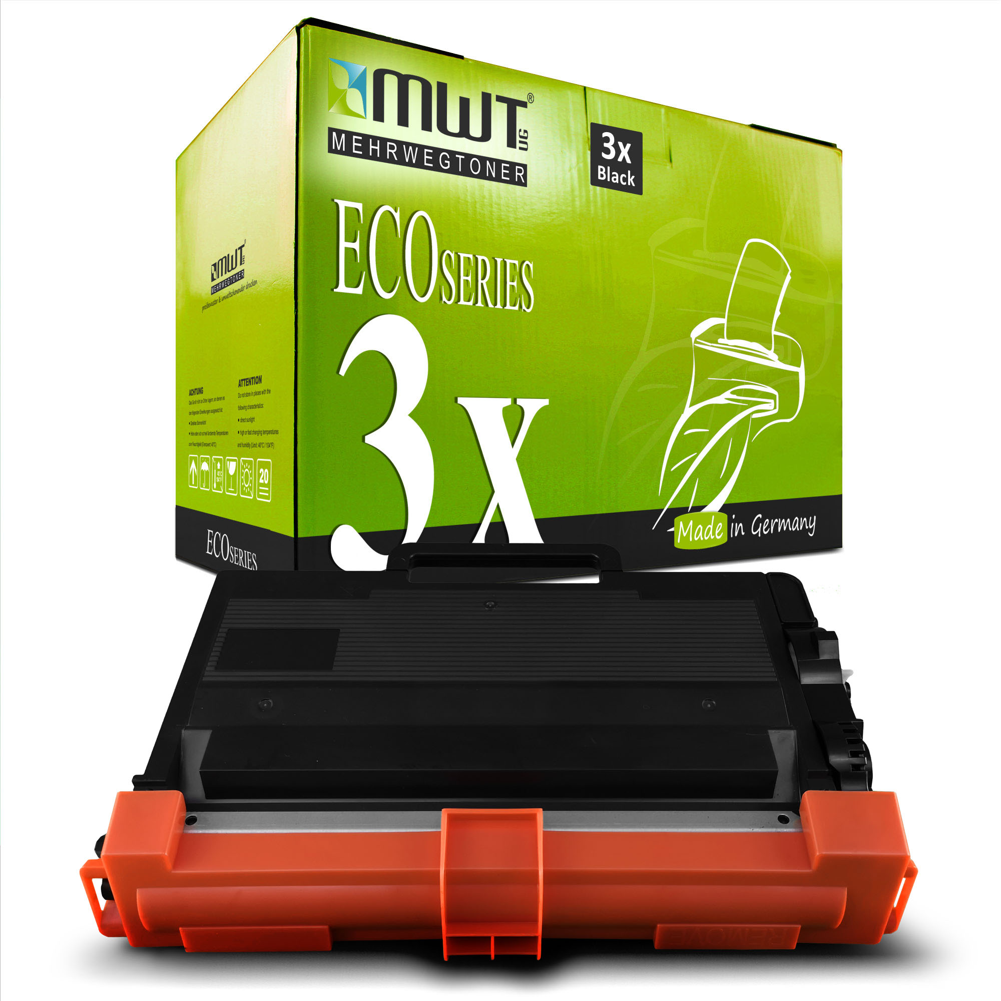 3x Toner für Brother HL-L 6250 6300 6400 DWT DW DWTT DN TN3512 BLACK ...